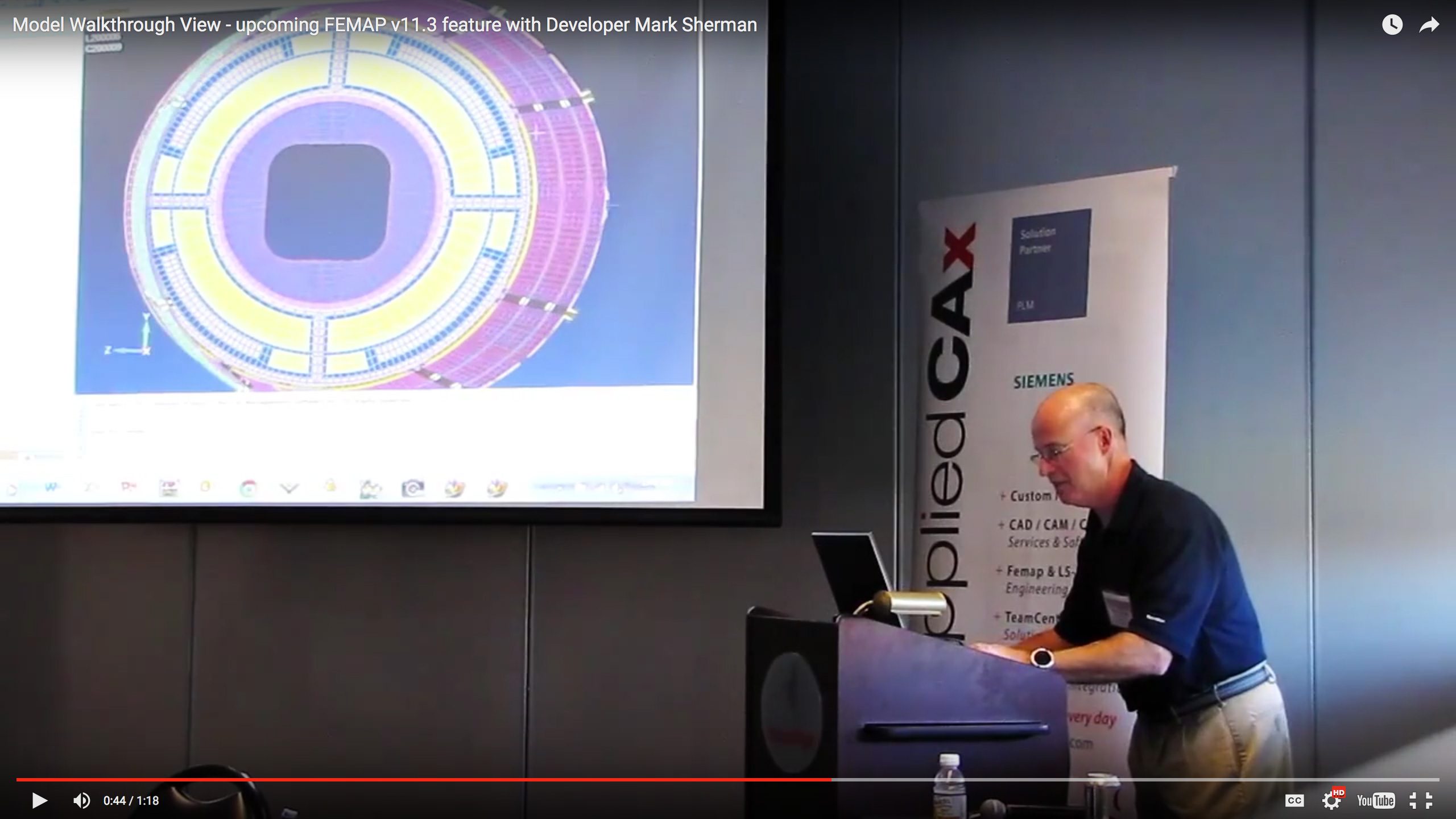 Upcoming FEMAP v11.3 feature - Model Walkthrough View - Applied CAx